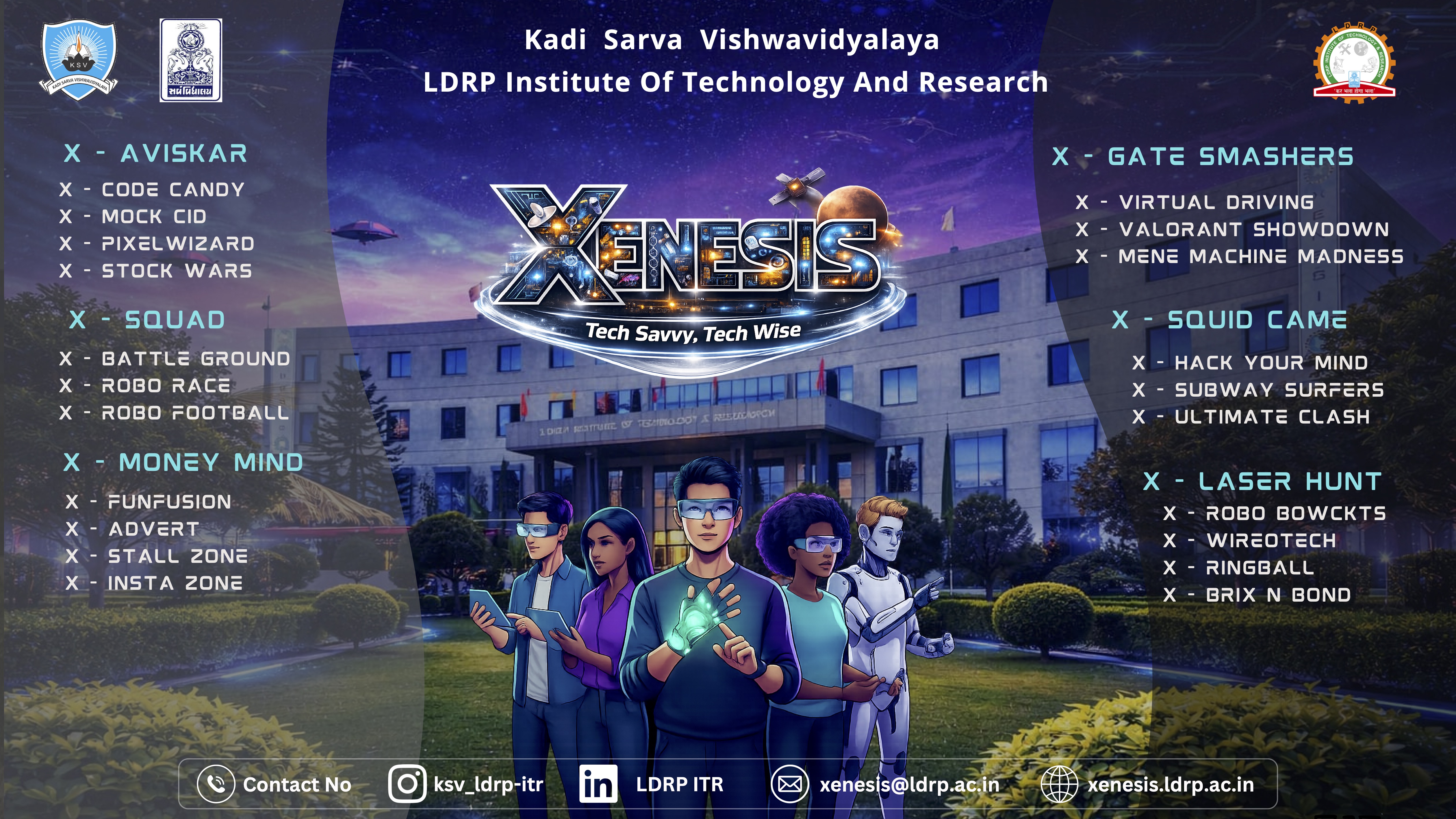 Xenesis Tech Fest | Student Portal - LDRP